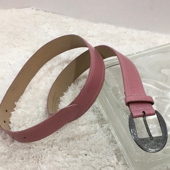 Avignon | Accessories | Avignon Pink Leather Belt | Poshmark